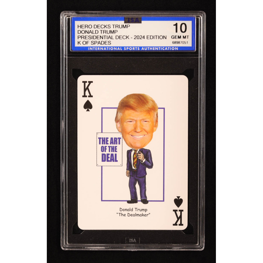 Donald Trump 2024 Hero Decks Presidential Edition Playing Card (ISA 10 ...