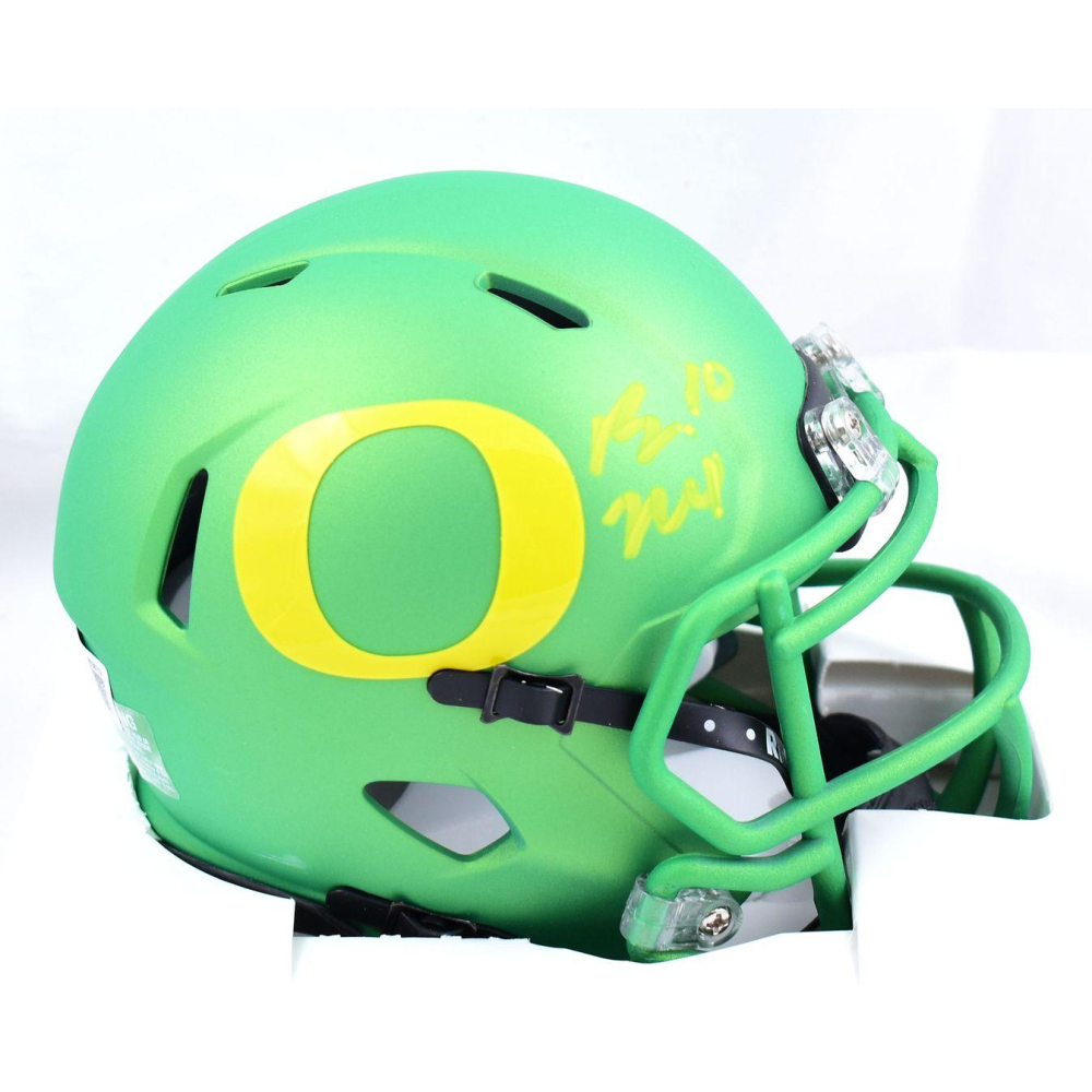 Bo Nix Signed Oregon Ducks Speed Mini Helmet (Beckett) | Pristine Auction