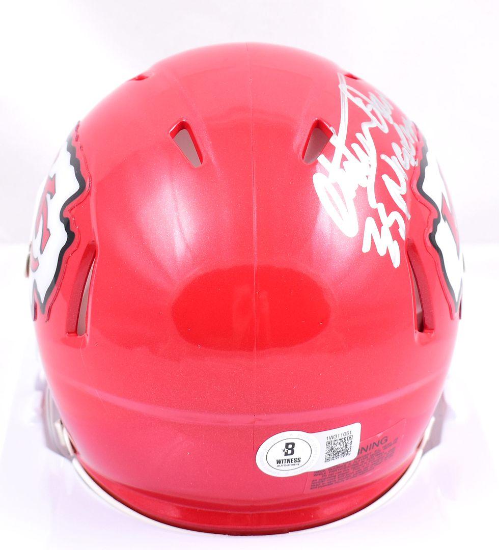 Christian Okoye Signed Chiefs Speed Mini Helmet Inscribed "Nigerian ...
