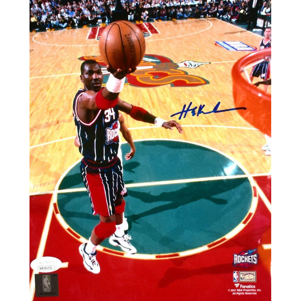 Hakeem Olajuwon Signed Rockets 8x10 Photo (JSA) | Pristine Auction