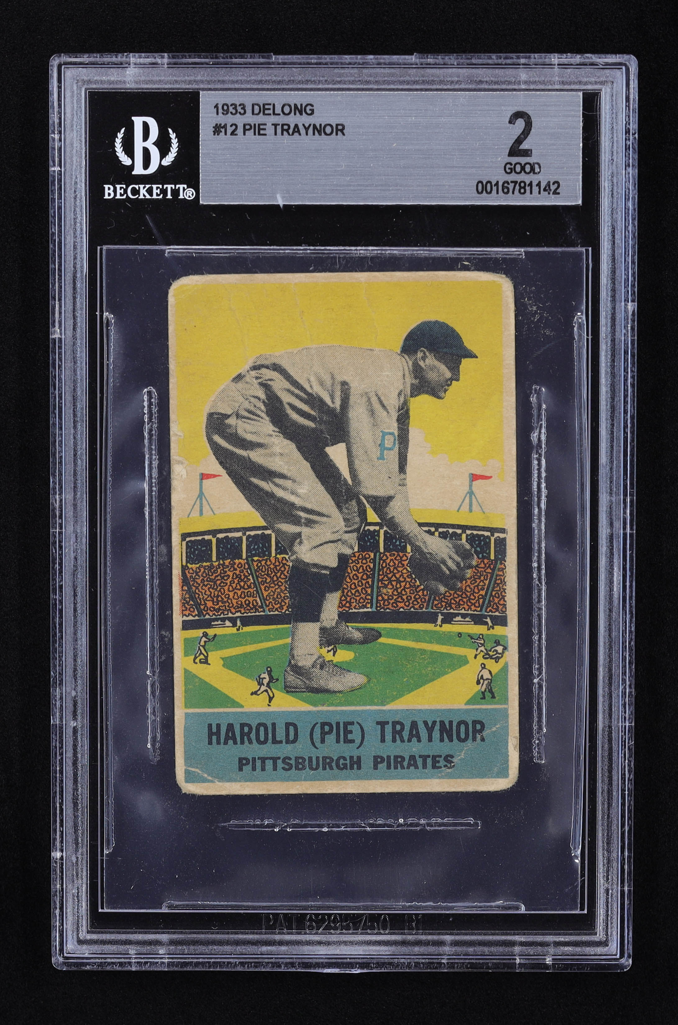 Pie Traynor 1933 DeLong #12 (BGS 2) | Pristine Auction