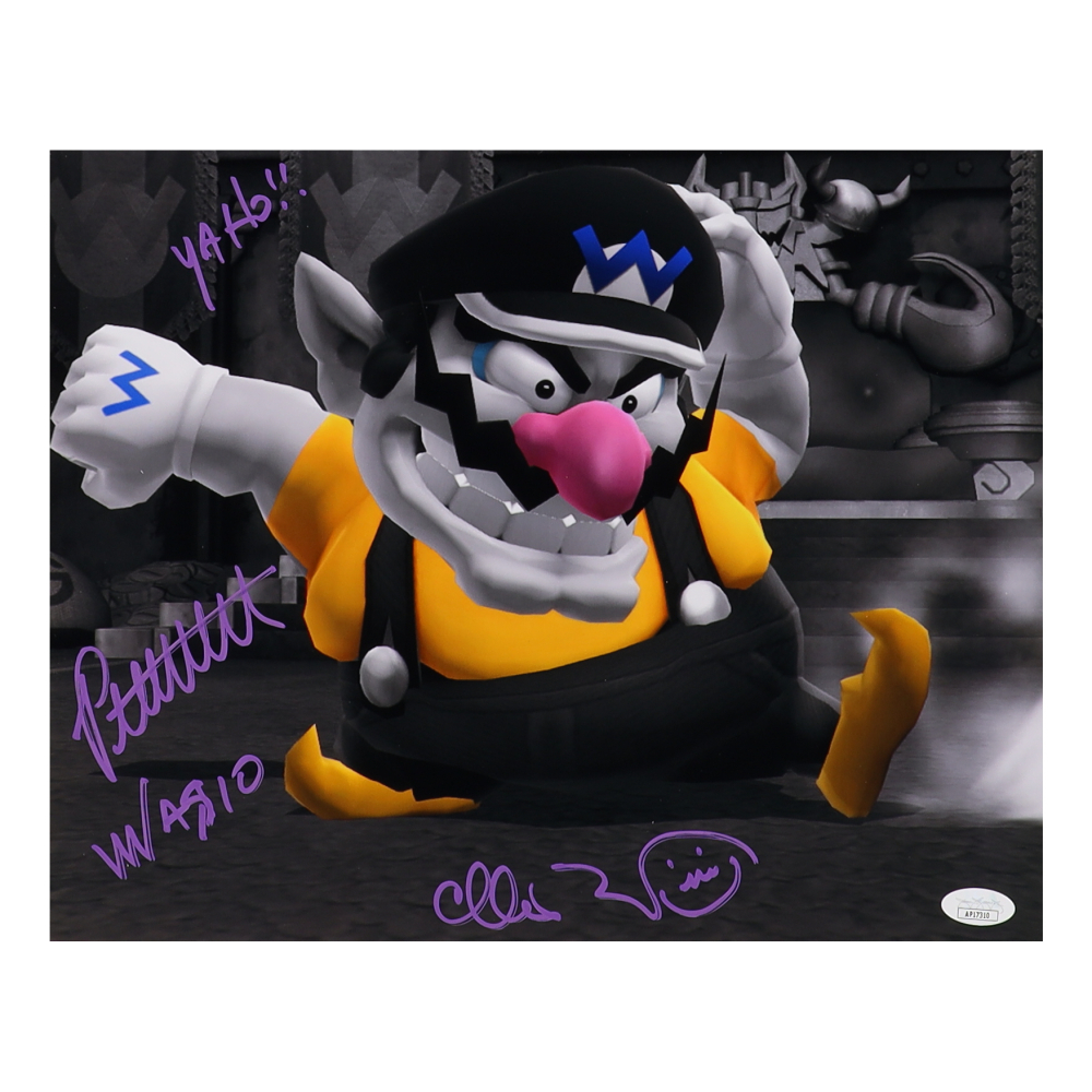Charles Martinet Signed "Wario" 11x14 Photo Inscribed "YAHO ...