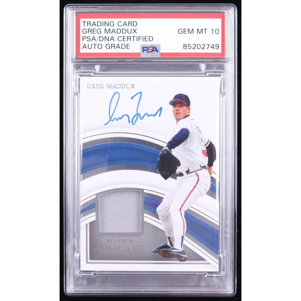 Greg Maddux 2023 Immaculate Collection Autographed Materials #16 (PSA ...
