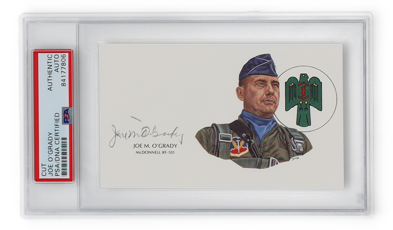 Joe O'Grady Signed Cut with Portrait (PSA) | Pristine Auction