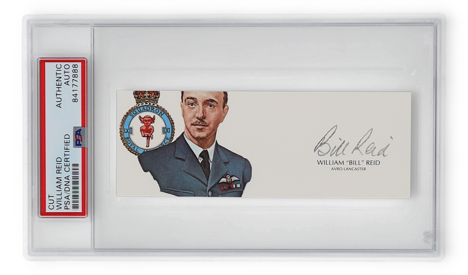 William Reid Signed Cut With Portrait WWII Victoria Cross Recipient ...