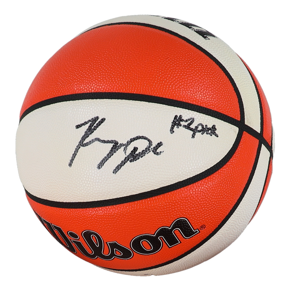 Kelsey Plum Signed Wilson Authentic Series Basketball Inscribed "#1 ...