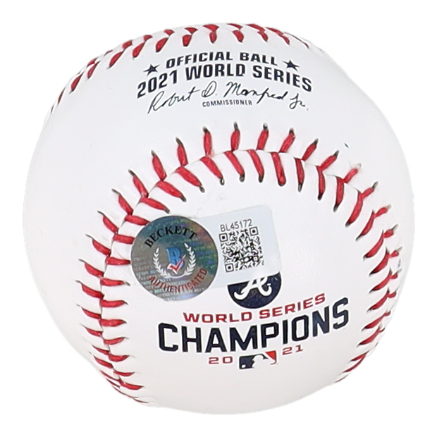 Jorge Soler Signed Braves 2021 World Series Champions Baseball (Beckett ...