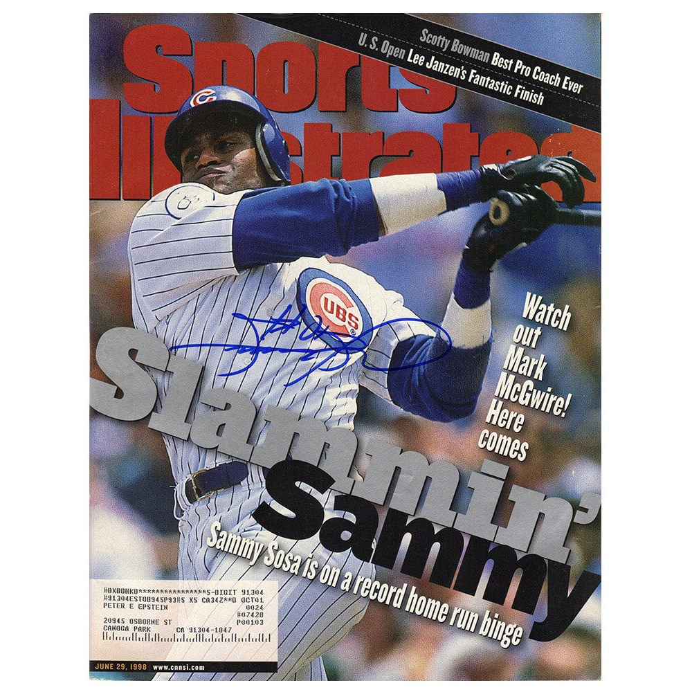Sammy Sosa Signed 1998 "Sports Illustrated" Original Magazine (Schwartz ...