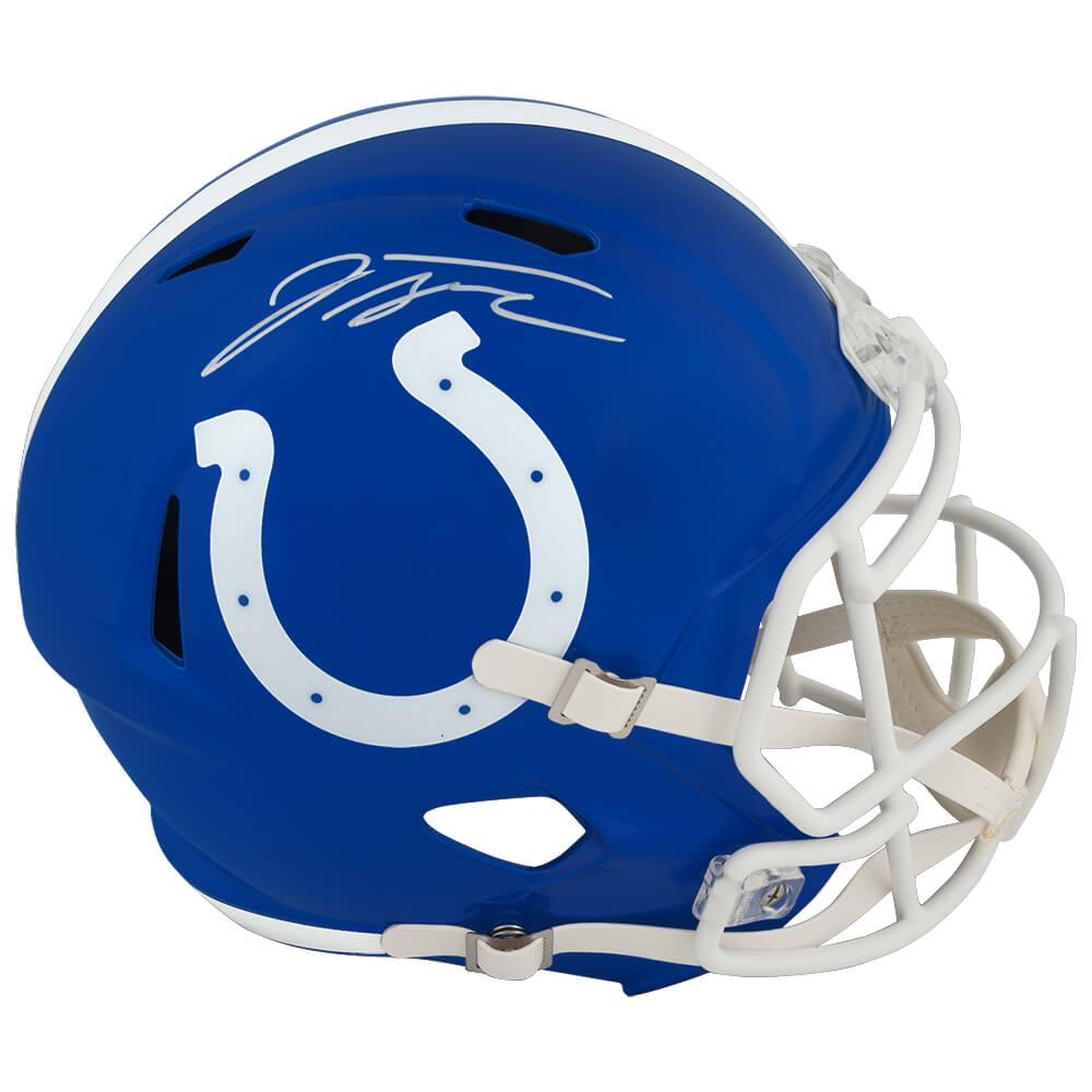 Jonathan Taylor Signed Colts Full-Size Flash Alternate Speed Helmet ...