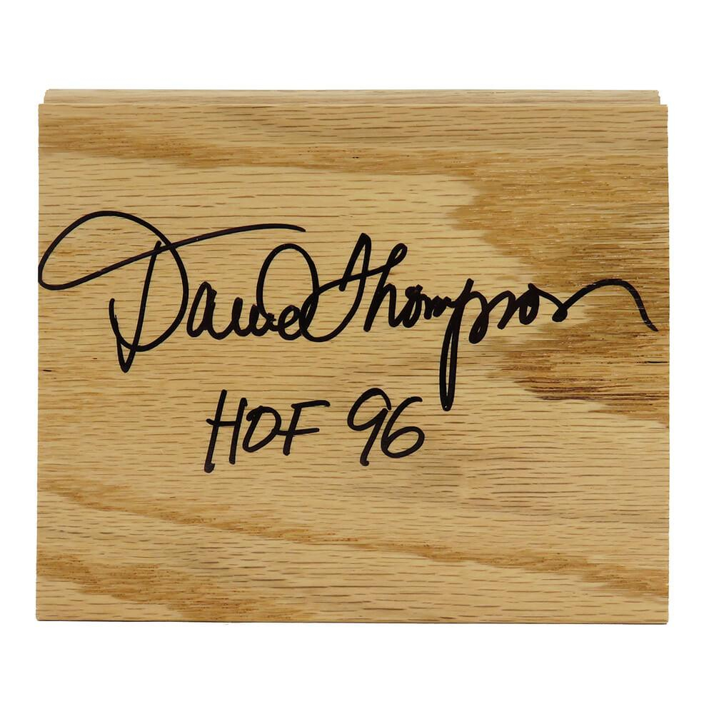 David Thompson Signed 5x6 Floor Piece Inscribed "HOF '96" (Schwartz ...