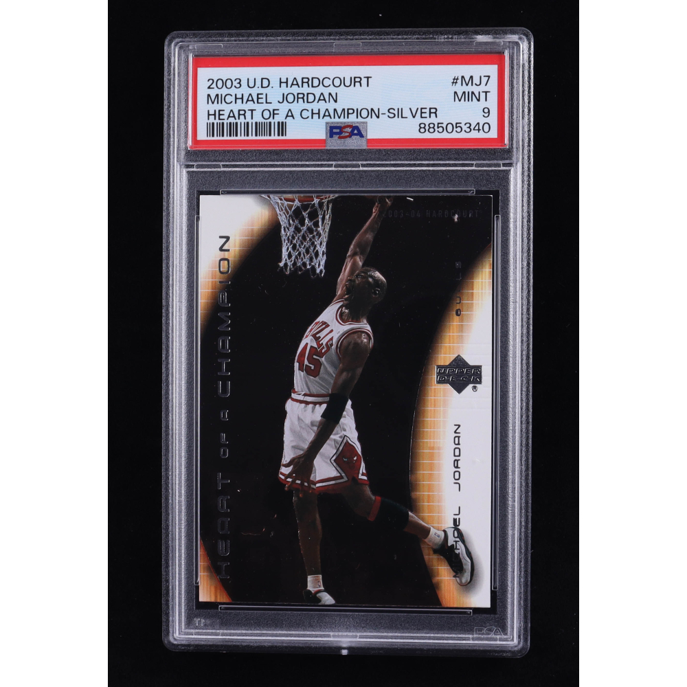 Michael Jordan 2003-04 Upper Deck Hardcourt Heart of a Champion Silver ...