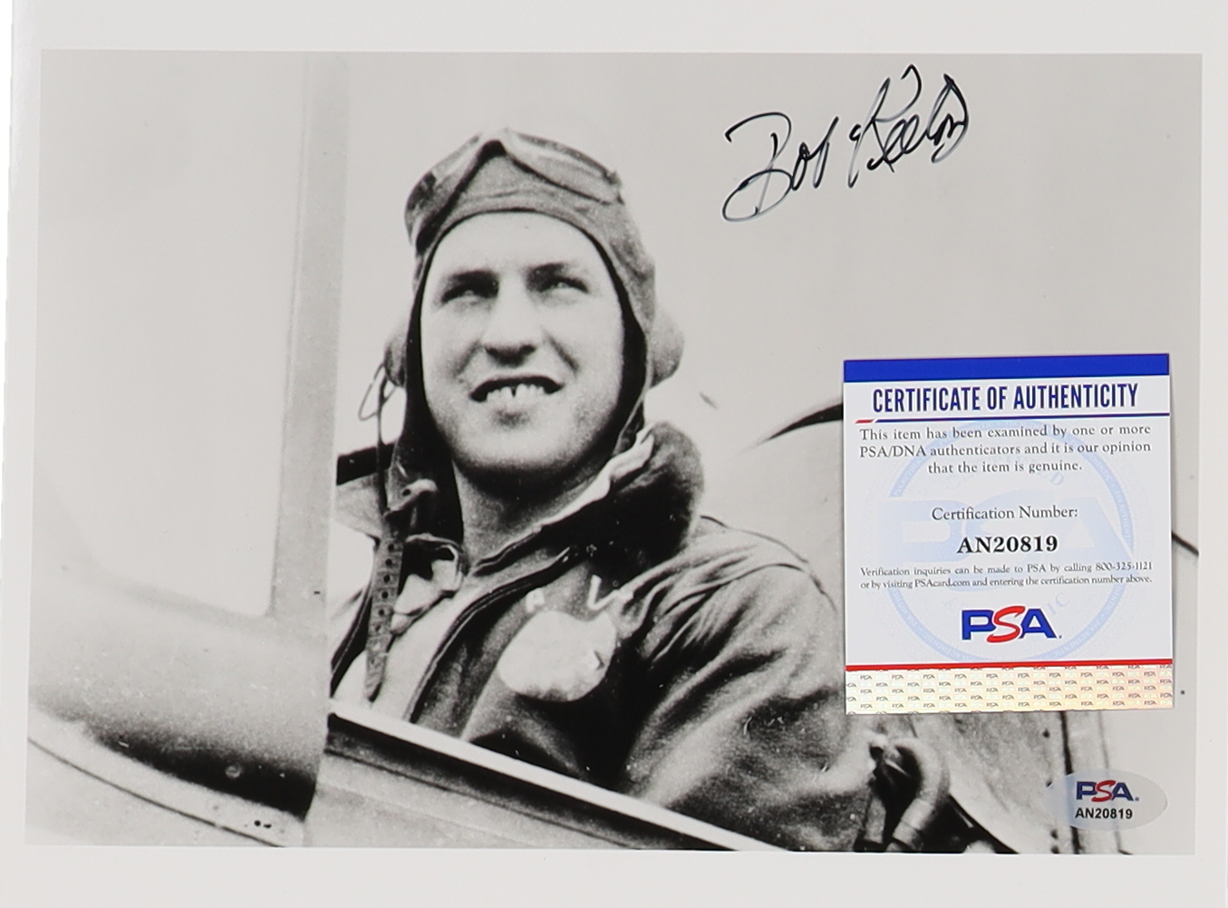 Robert Keeton Signed 8x10 Photo WWII AVG Flying Tiger Pilot (PSA ...