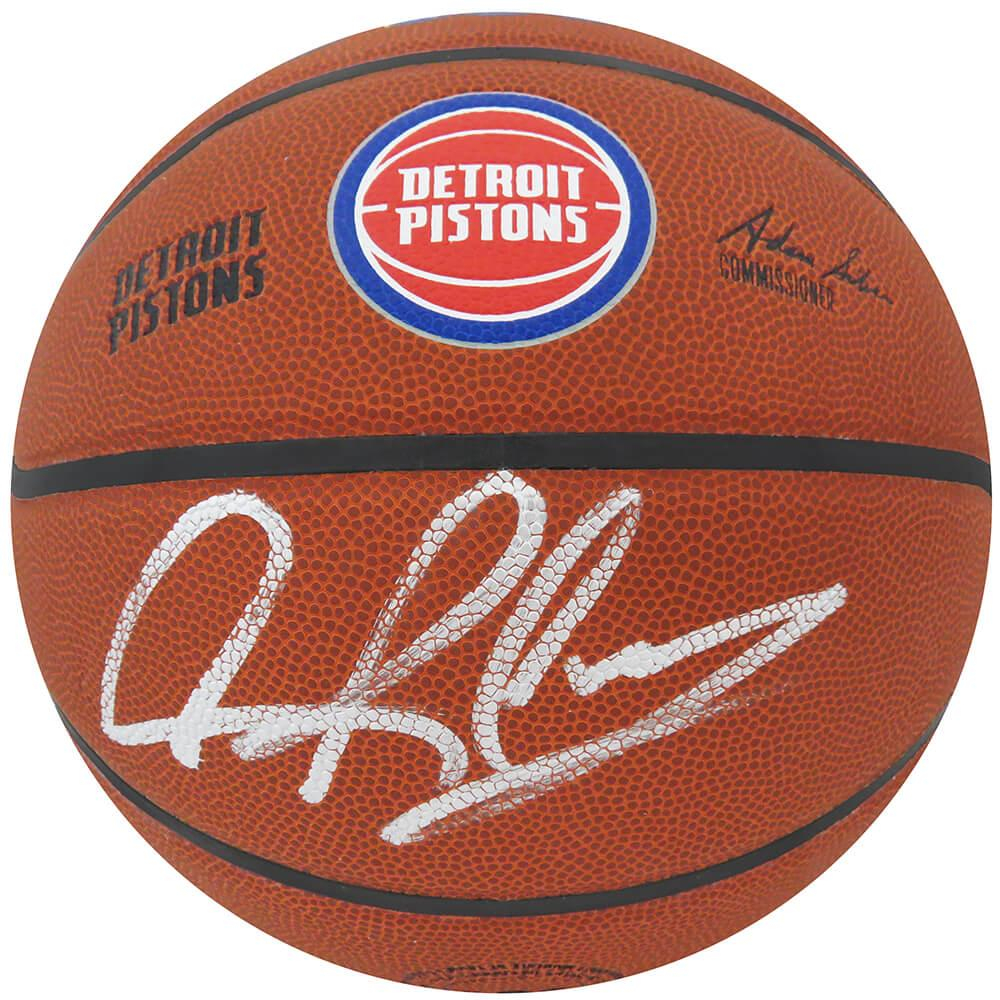 Dennis Rodman Signed Pistons Logo Basketball (Schwartz) | Pristine Auction