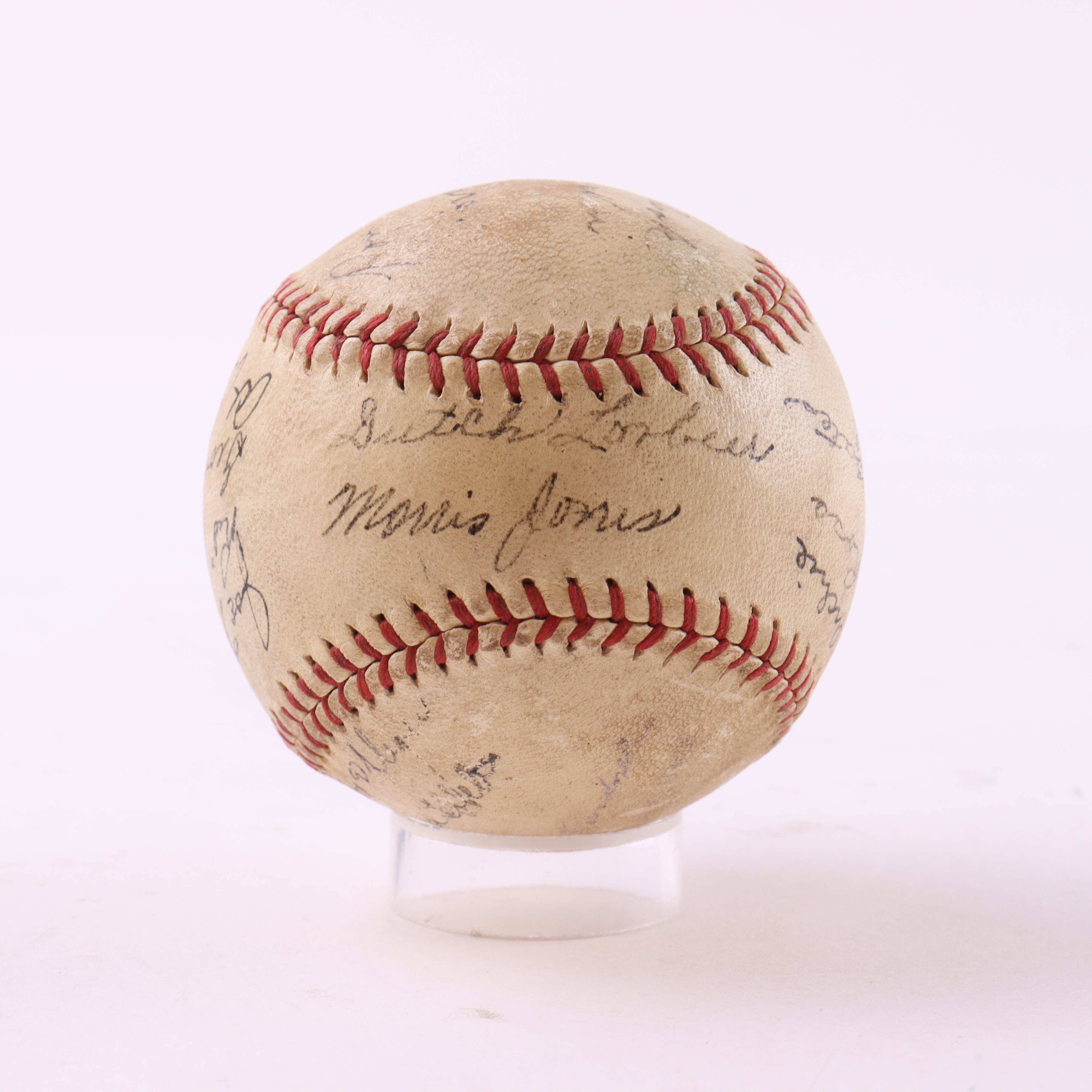 1938 Detroit Tigers NL Baseball Team-Signed by (17) with Red Jones (JSA ...