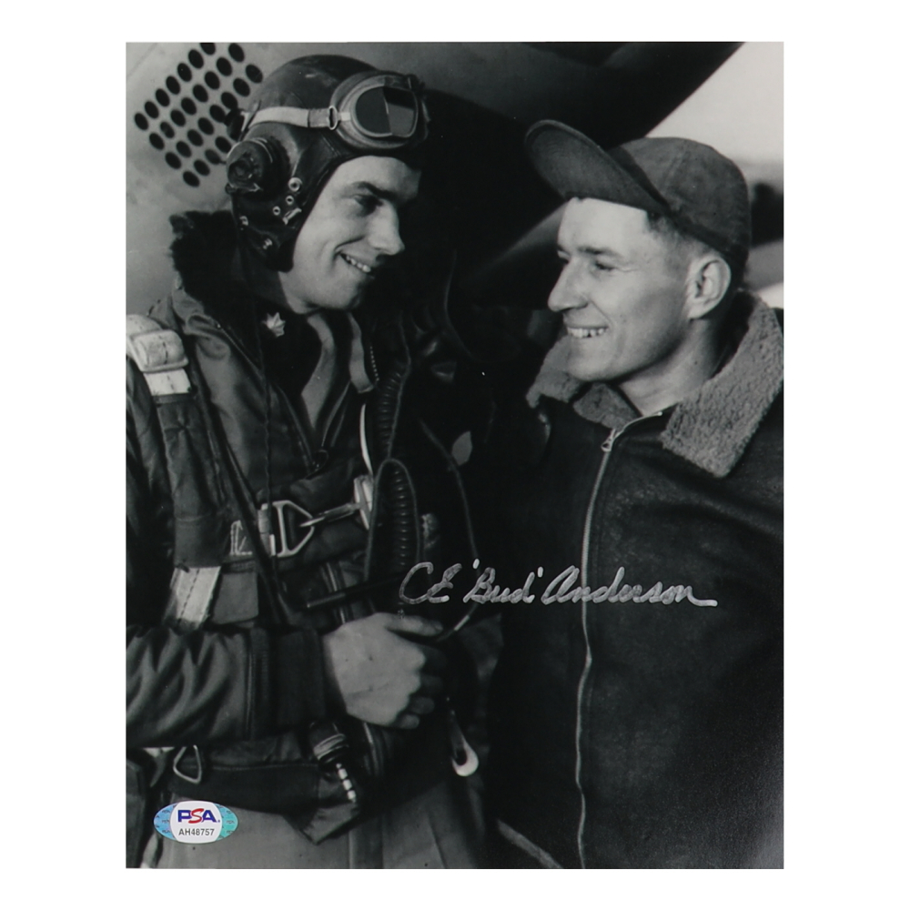 CE "Bud" Anderson Signed 8x10 Photo (PSA) | Pristine Auction