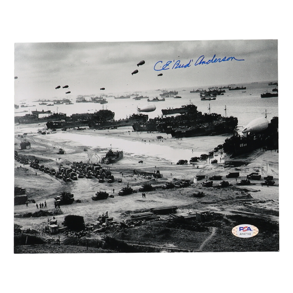 CE "Bud" Anderson Signed 8x10 Photo WWII 357th FG P-51 Triple Ace (PSA ...