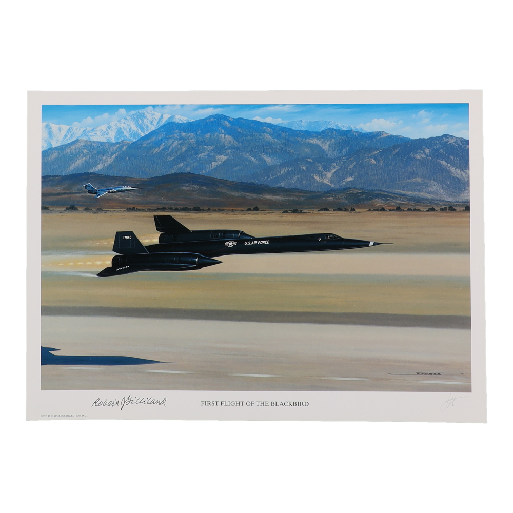 Robert Gilliland Signed 'First Flight of the Blackbird' 11x16 ...