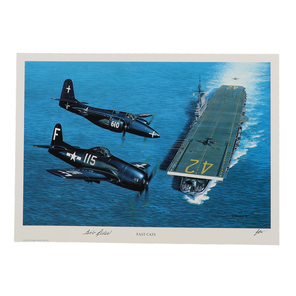 Robert M. Elder Signed 'Fast Cats' 11x16 Lithograph (AIV) | Pristine ...