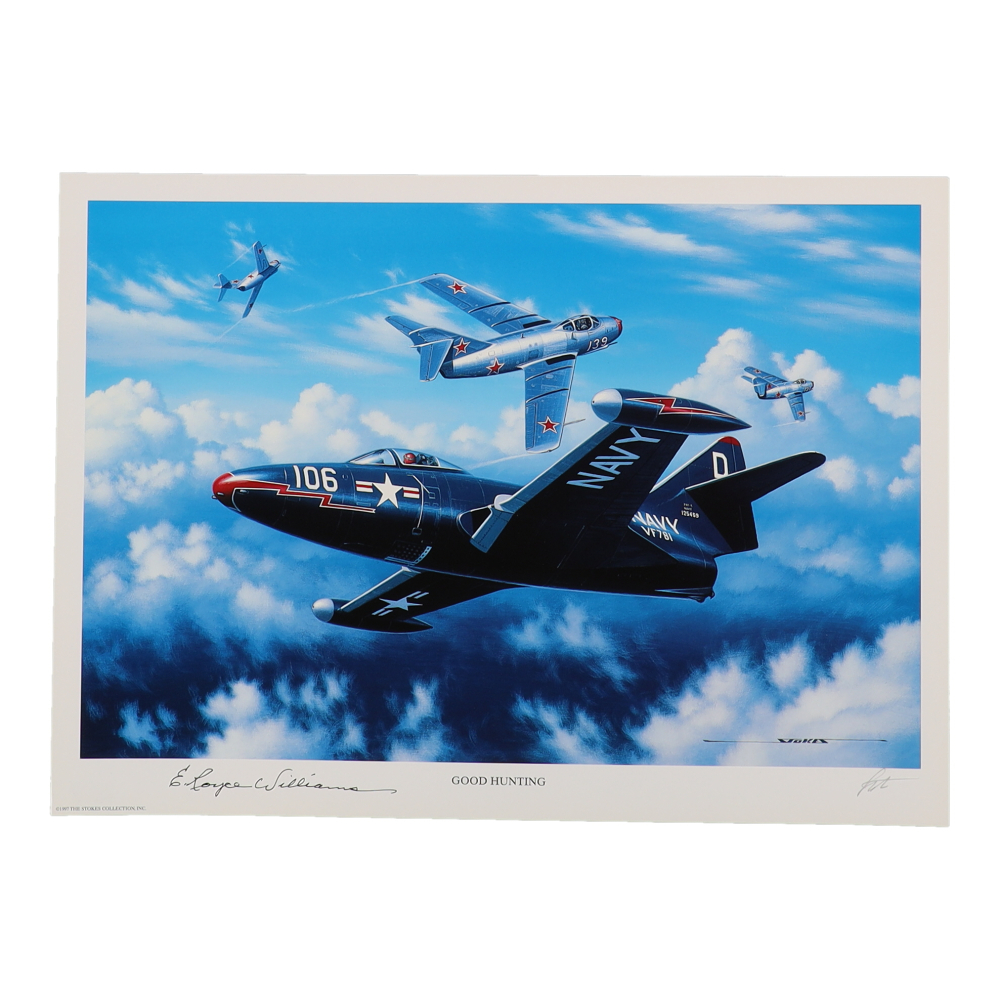 Royce Williams Signed 'Good Hunting' 11x16 Lithograph (AIV) | Pristine ...