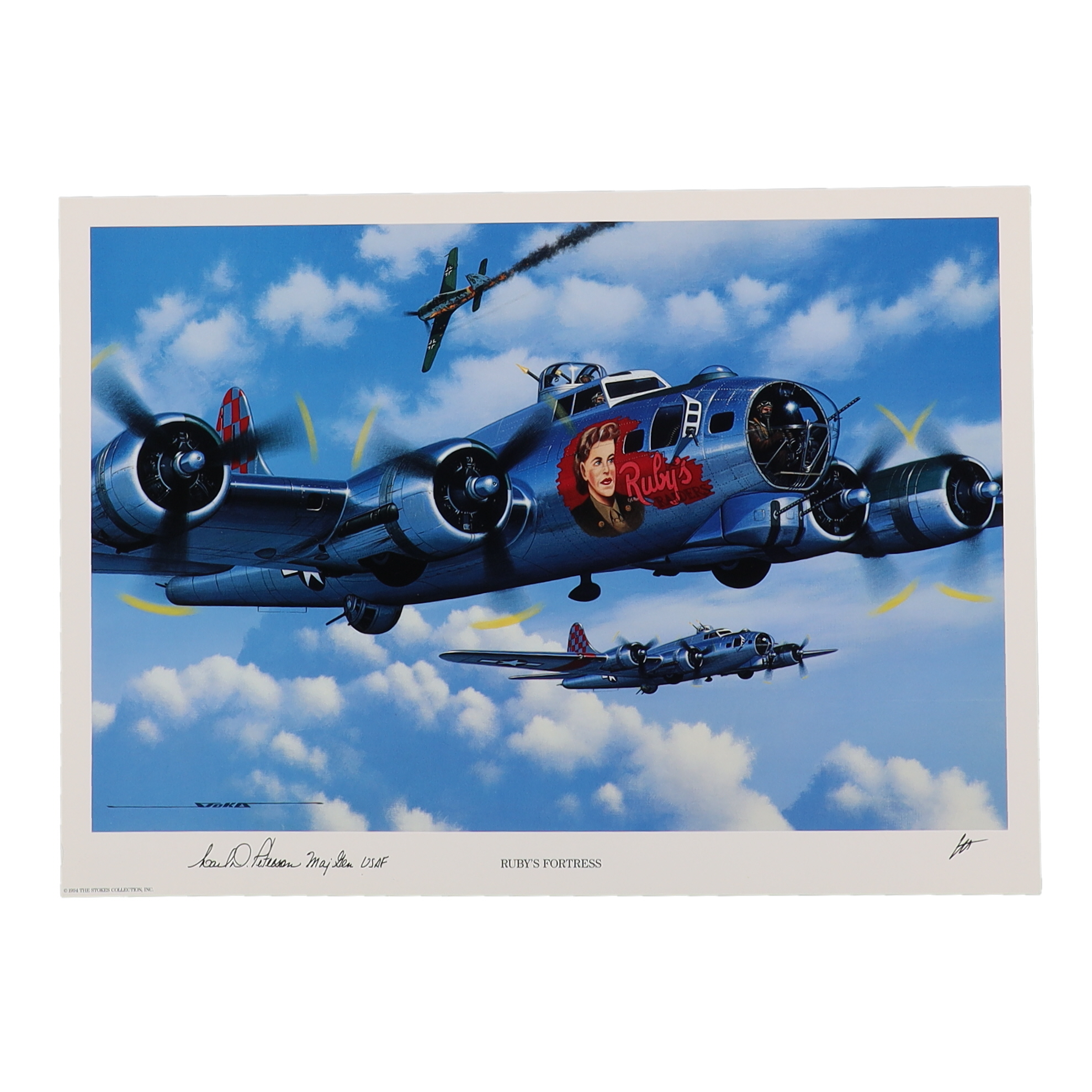 Carl Peterson Signed 'Ruby's Fortress' 11x16 Lithograph (AIV ...