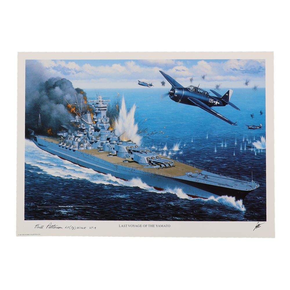 William Webb Patterson Signed 'Last Voyage of the Yamato' 11x16 ...