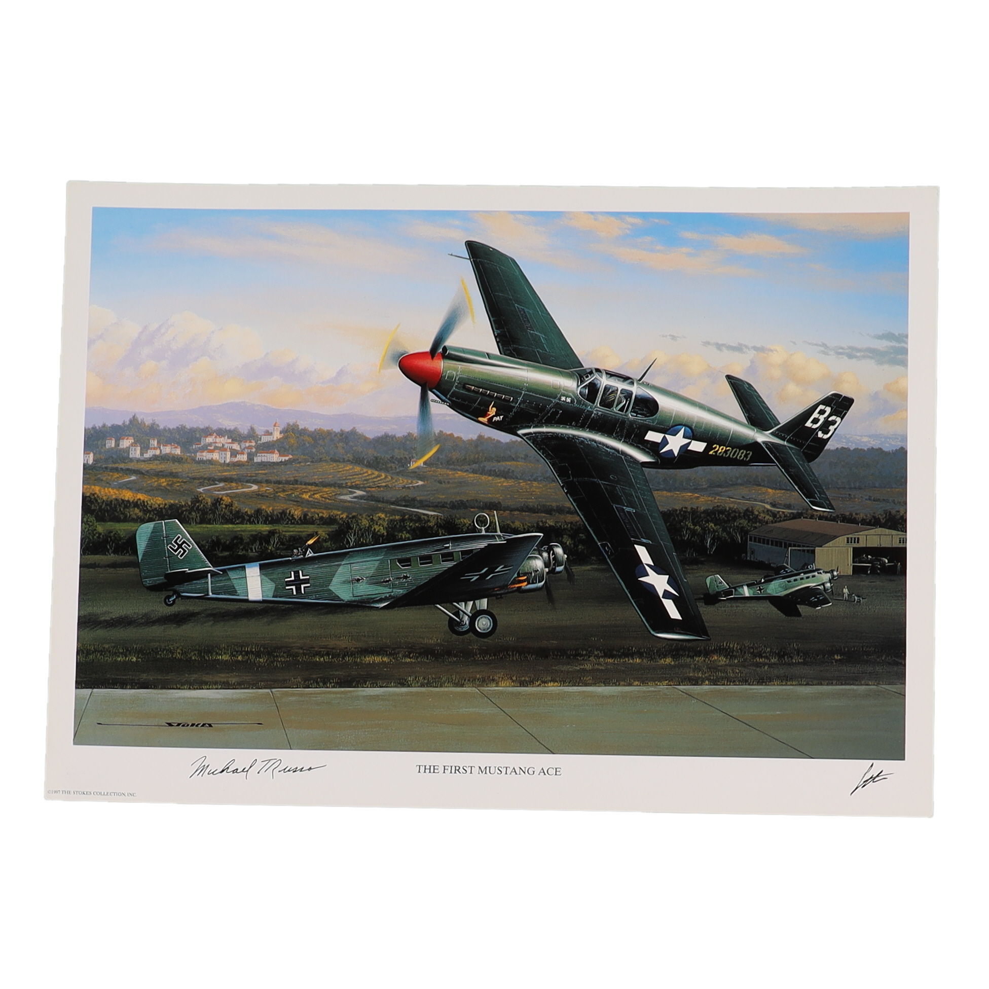 Michael Russo Signed 'The First Mustang Ace' 11x16 Lithograph (AIV ...