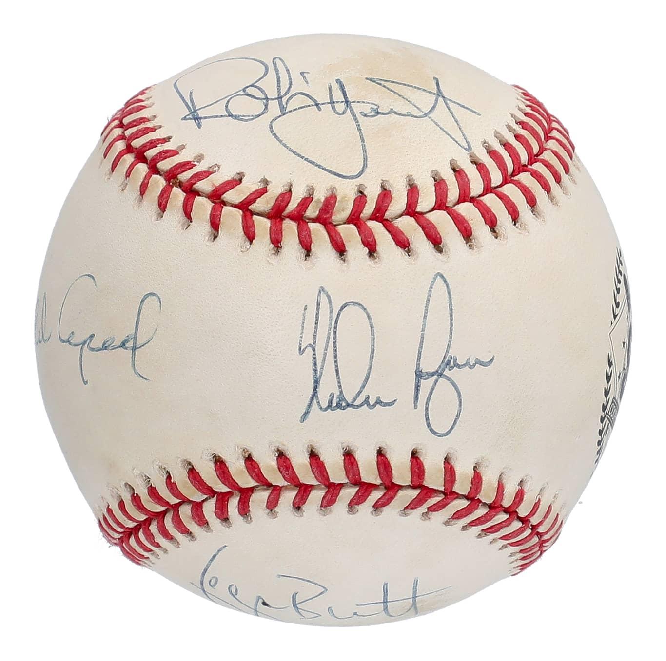 HOF Class of 1999 OAL Baseball Signed By (4) with George Brett, Nolan ...