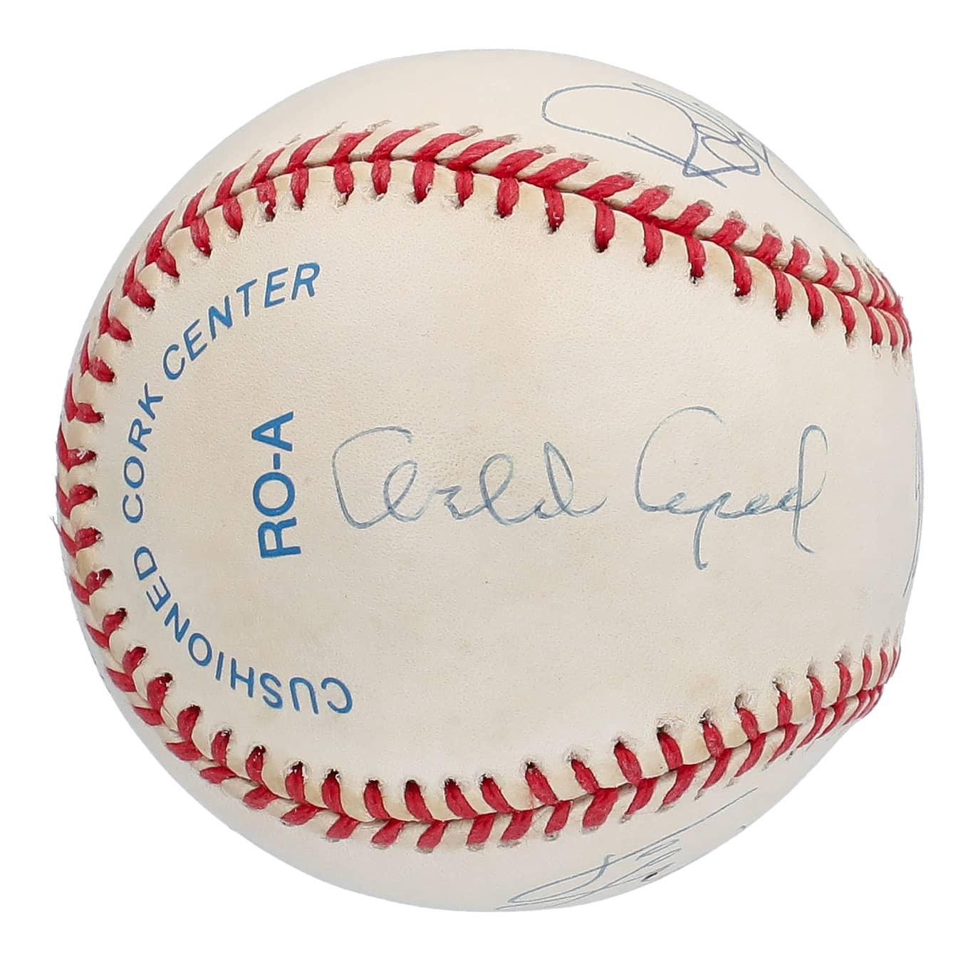 HOF Class of 1999 OAL Baseball Signed By (4) with George Brett, Nolan ...