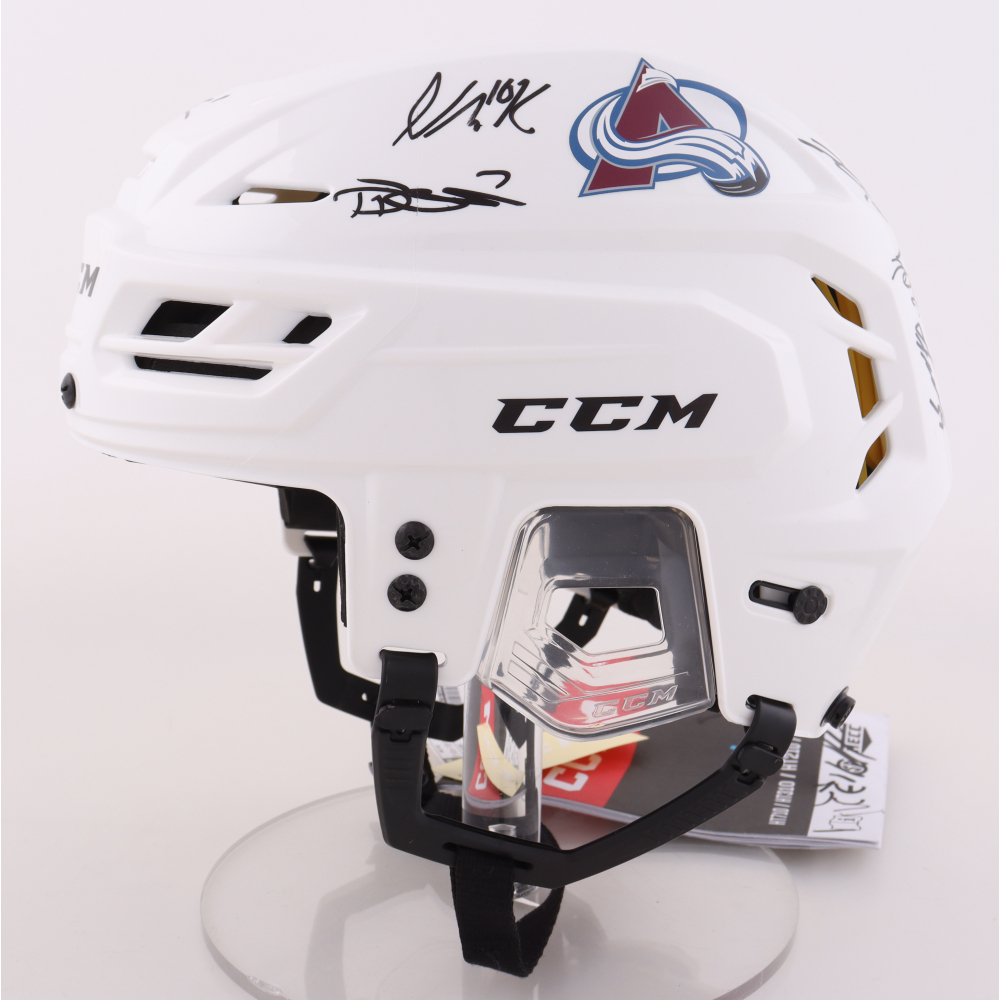 2022 Avalanche Stanley Cup Champion Full-Size CCM Hockey Helmet Signed ...