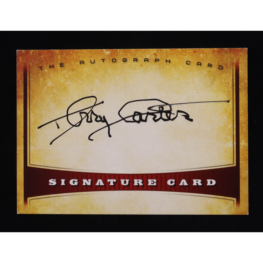 Terry Carter 2009 The Autograph Card Signature Series #AC01 (Beckett ...