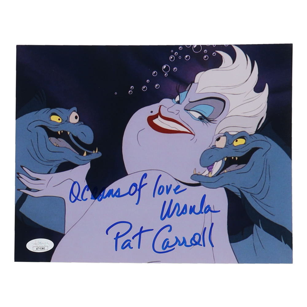 Pat Carroll Signed "The Little Mermaid" 8x10 Photo Inscribed "Oceans of ...