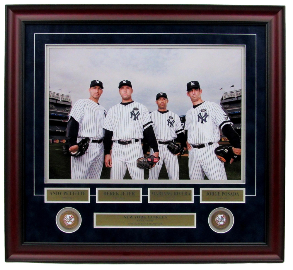 Yankees "Core Four" World Series Champions Custom Framed Photo Display ...