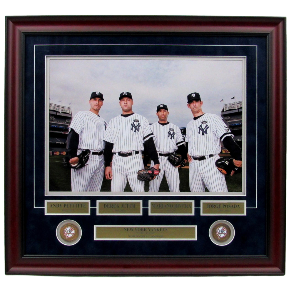Yankees "Core Four" World Series Champions Custom Framed Photo Display ...