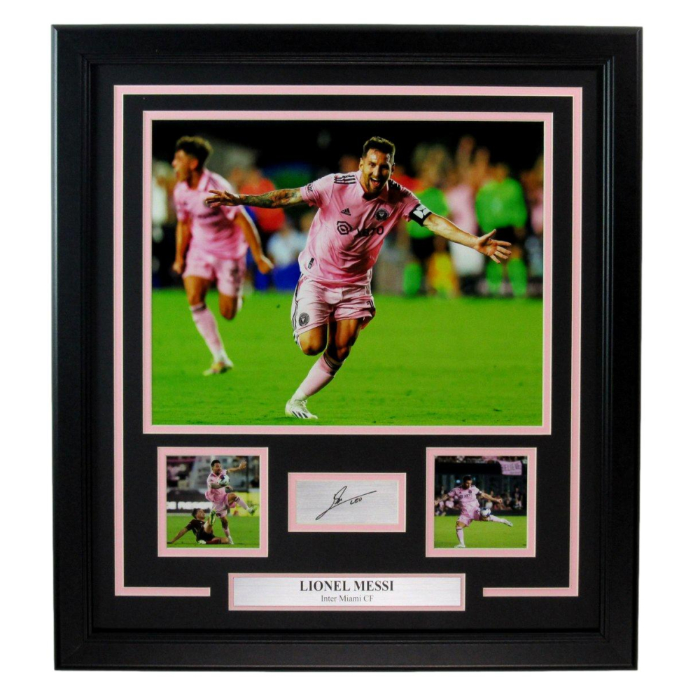 Lionel Messi Inter Miami Custom Framed Photo Display with Nameplate ...