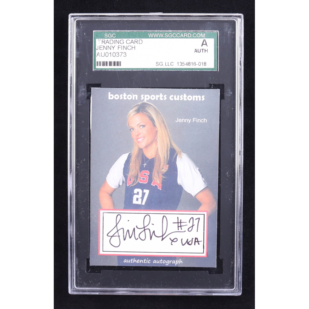 Jenny Finch Autograph Custom Trading Card (SGC Authentic) | Pristine ...