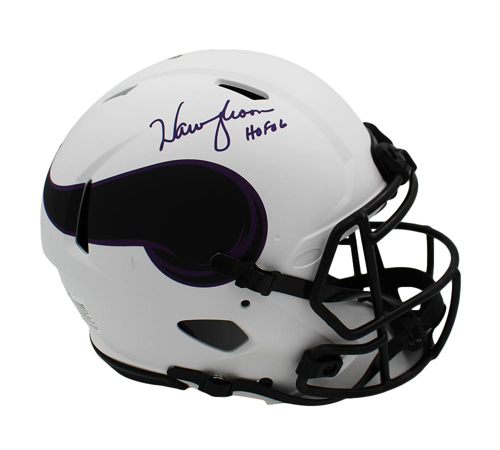 Warren Moon Signed Vikings Full-Size Authentic On-Field Lunar Eclipse ...
