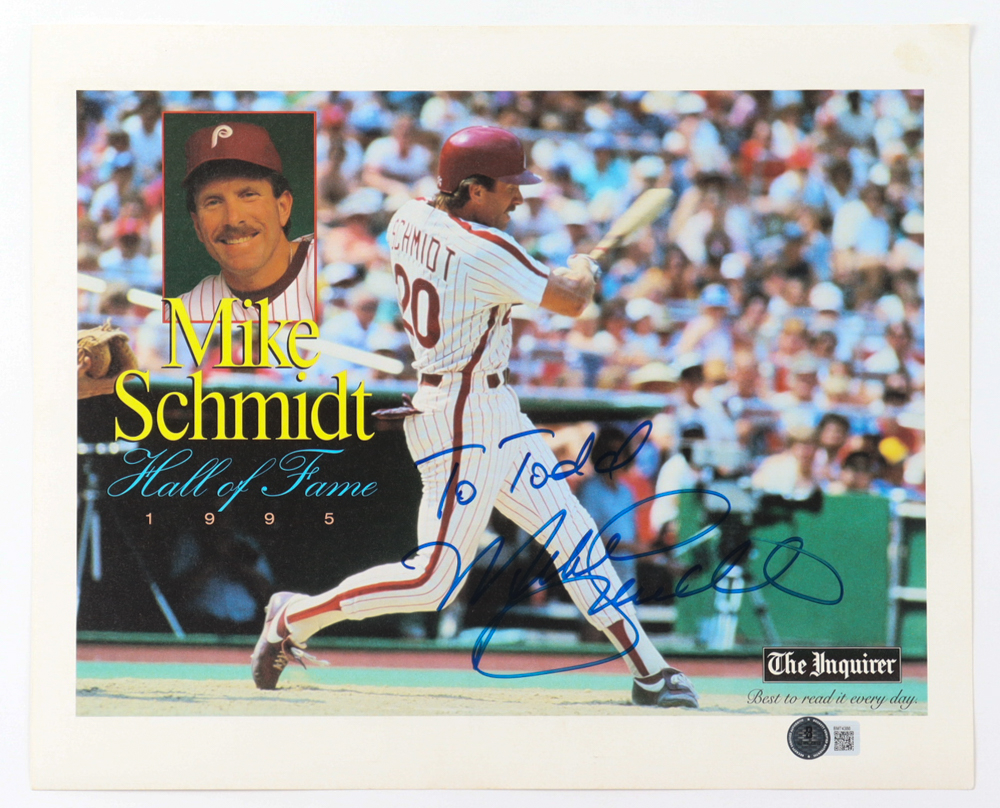 Mike Schmidt Signed Phillies 11x14 Photo (Beckett) | Pristine Auction
