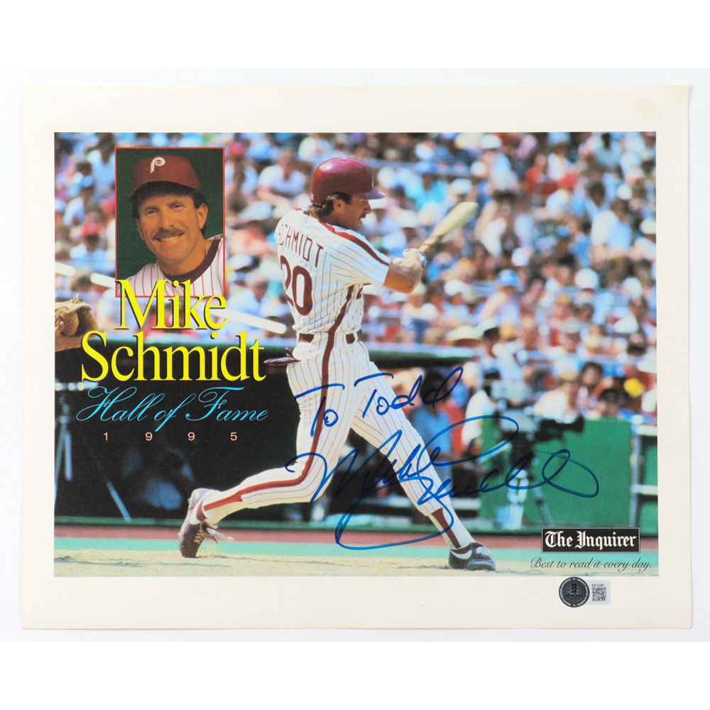 Mike Schmidt Signed Phillies 11x14 Photo (Beckett) | Pristine Auction