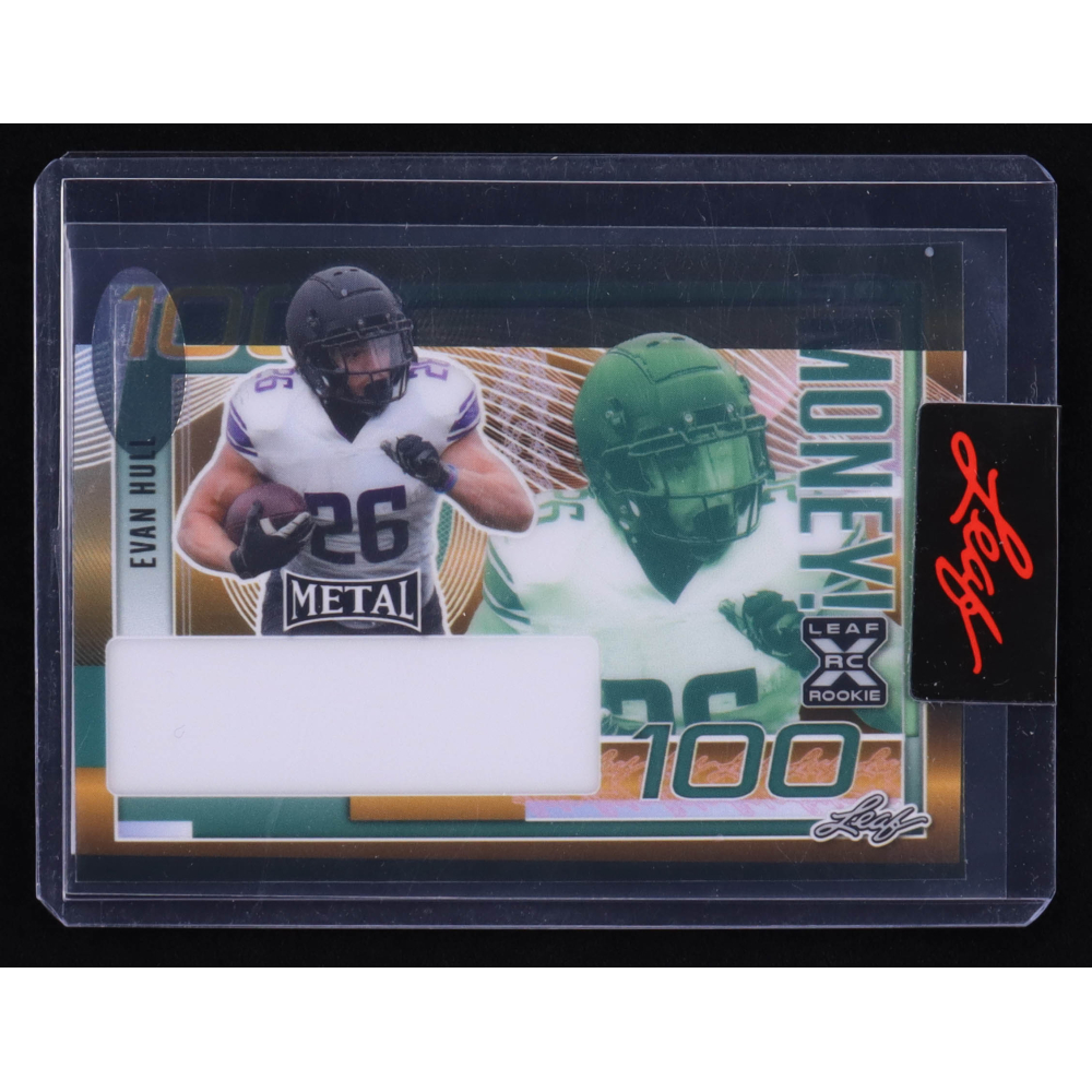 Evan Hull 2023 Leaf Metal So Money Pre-Production Proof Clear Gold RC ...