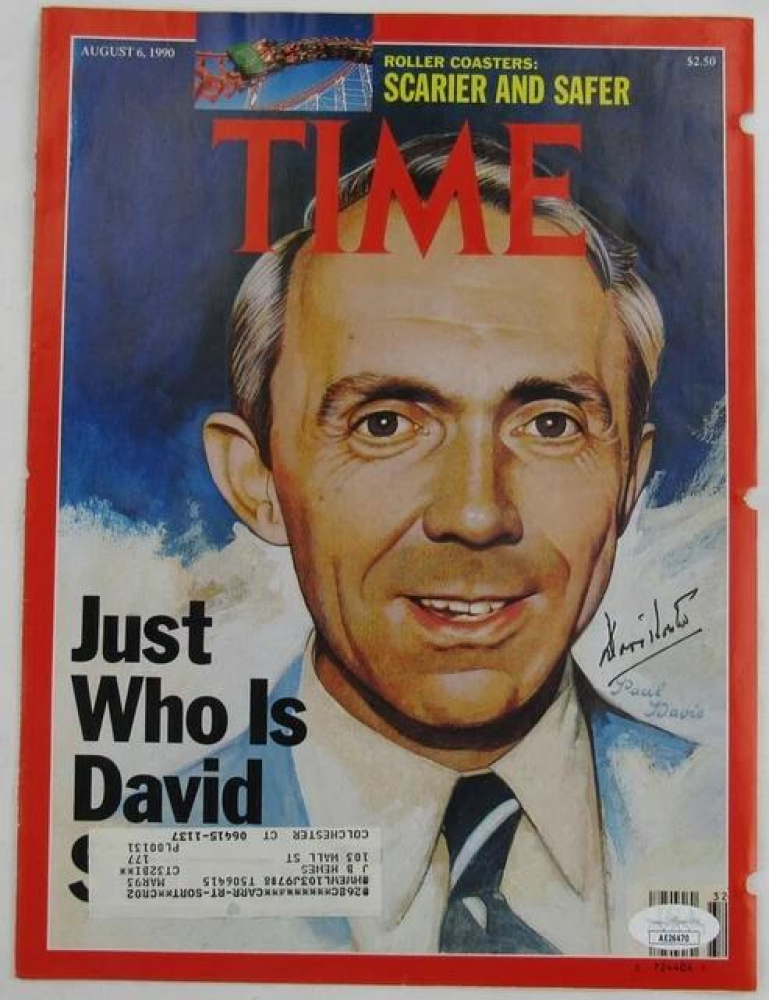 David Souter Signed 1990 "Time" Magazine Cover Page (JSA) | Pristine ...