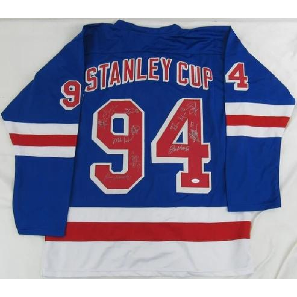 1994 Stanley Cup Champions Trophy Signed By (12) with Mike Richter ...