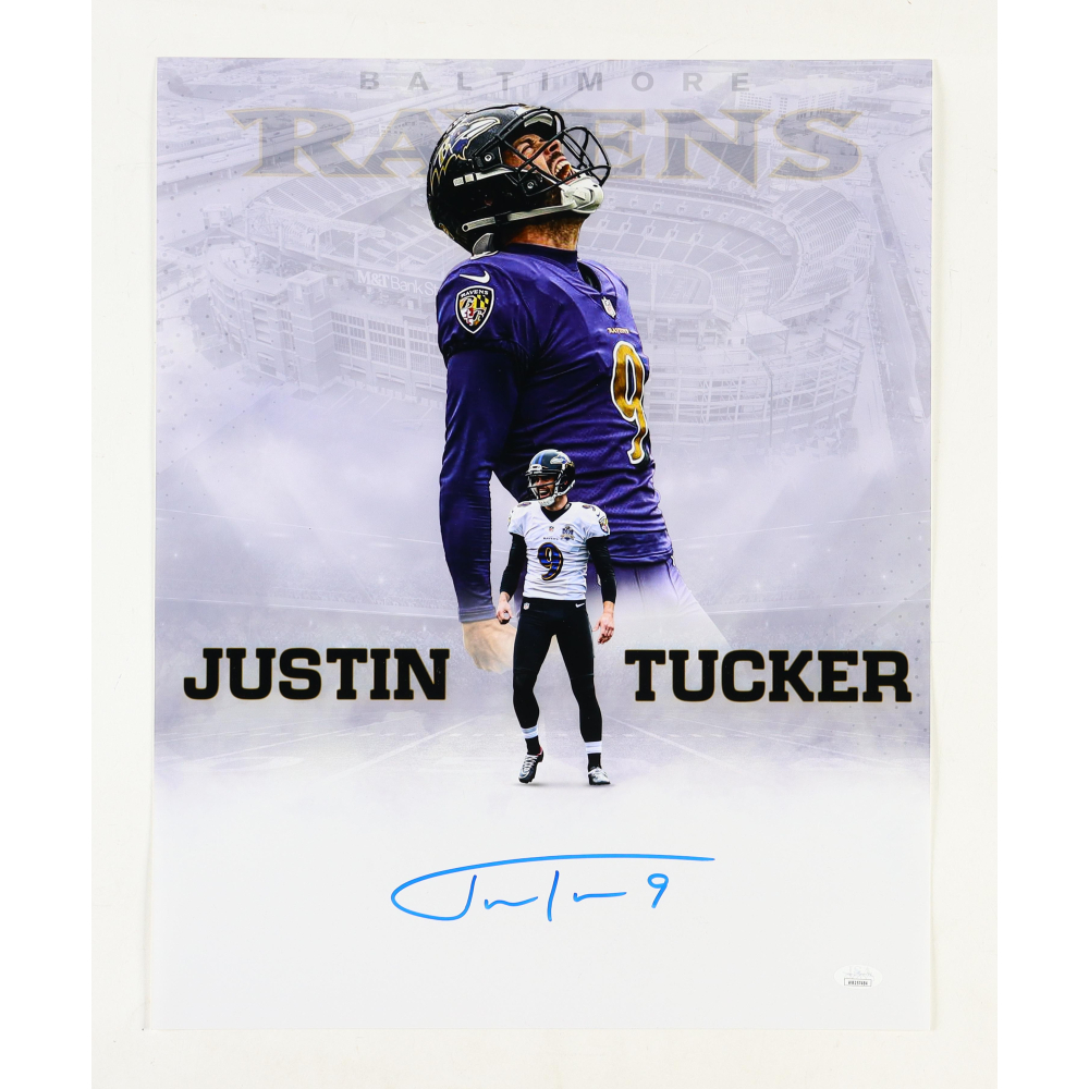 Justin Tucker Signed Ravens 16x20 Photo (JSA) | Pristine Auction