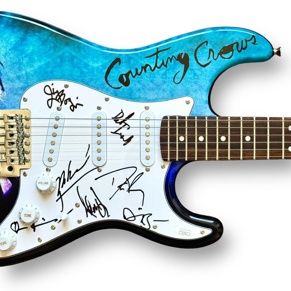 "Counting Crows" Custom Stratocaster Style Guitar Signed By (7) with ...