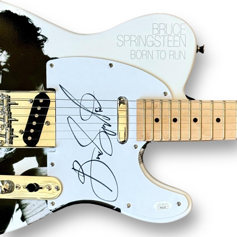 Bruce Springsteen Signed Custom "Born to Run" Telecaster Style Guitar ...