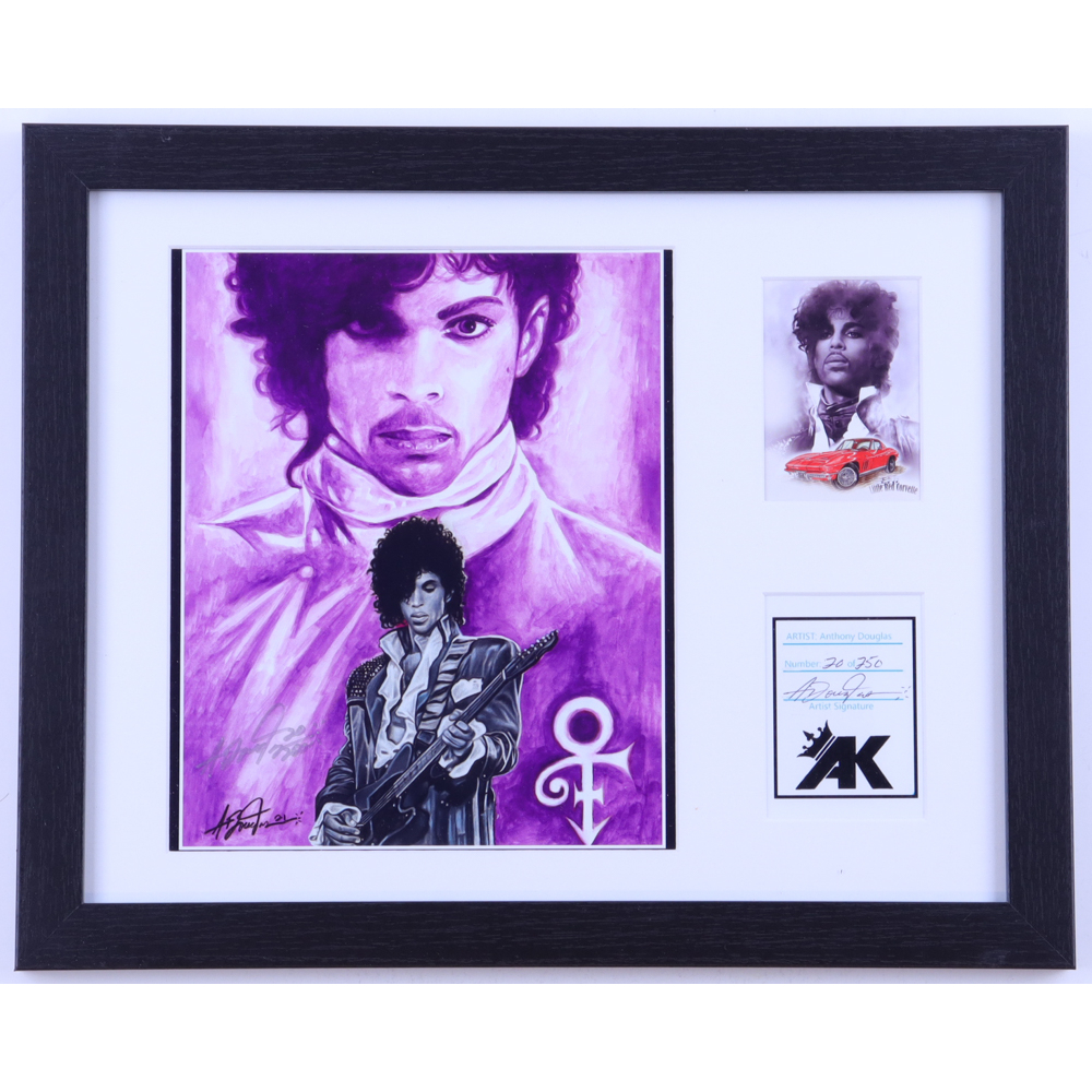 Anthony Douglas Signed LE "Prince" Custom Framed Lithograph (Douglas ...
