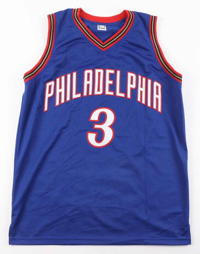 Allen Iverson Signed Career Highlight Stat Jersey (Beckett) | Pristine ...