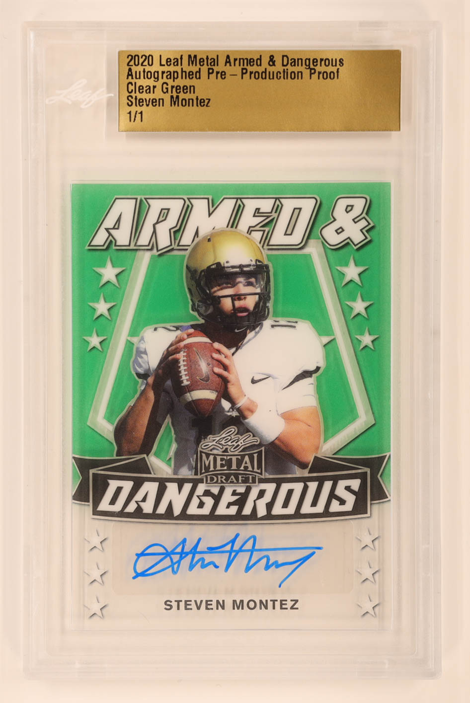 Steven Montez 2020 Leaf Metal Armed & Dangerous Autographed Pre ...