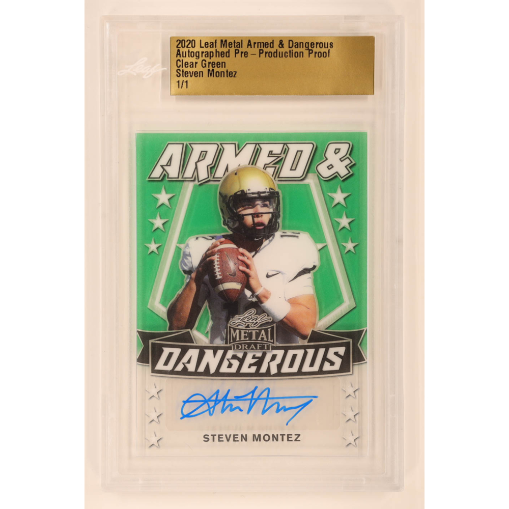 Steven Montez 2020 Leaf Metal Armed & Dangerous Autographed Pre ...