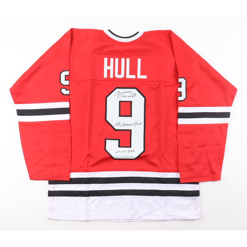 Bobby Hull Signed Jersey Inscribed "The Golden Jet" & "HOF 1983" (JSA ...