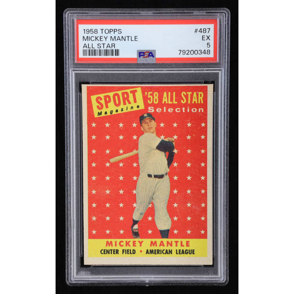 Mickey Mantle 1958 Topps #487 AS TP (PSA 5) | Pristine Auction